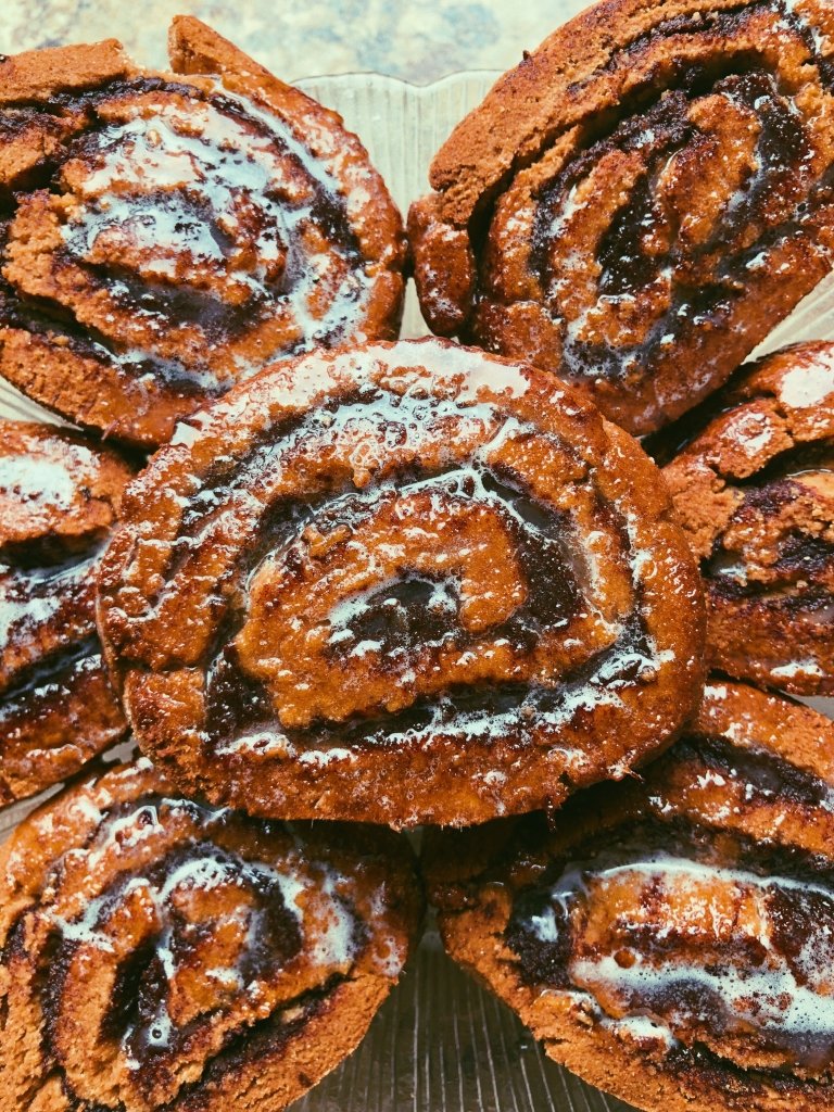 grain free cinnamon rolls - earth to rose